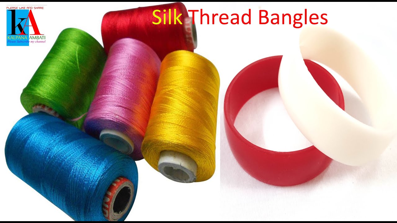 3 DIY Silk Thread Bangles makking !! multicolor Silk Thread Bangles at ...