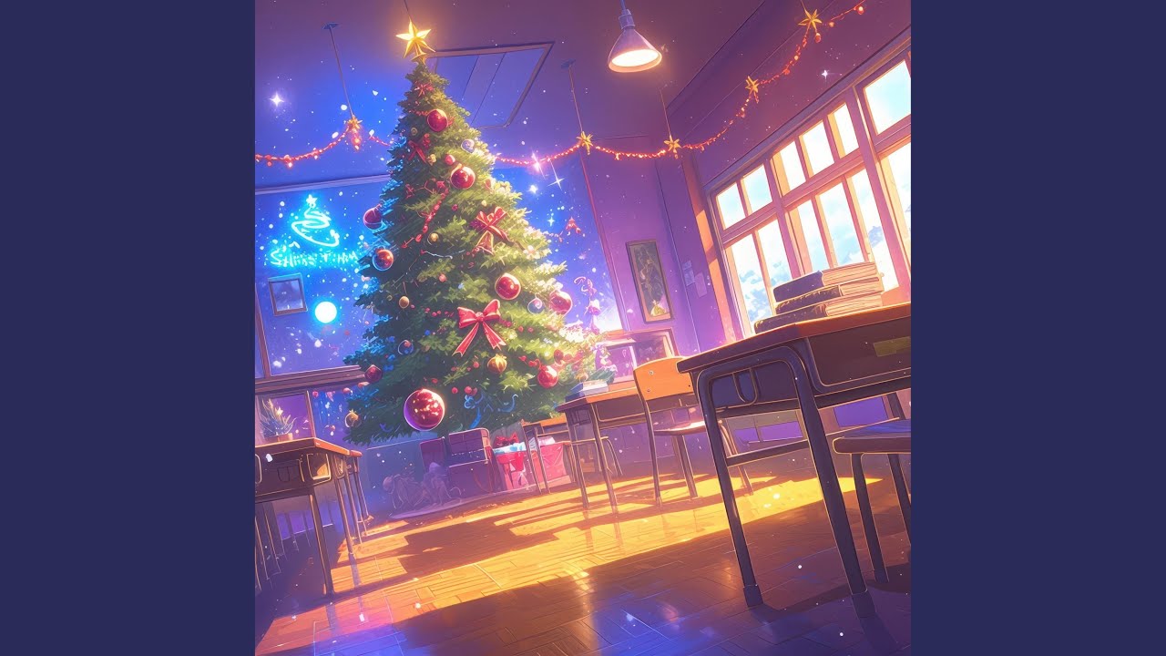 Snowy Christmas Relaxing Study Classroomoom Focus & Relax - YouTube