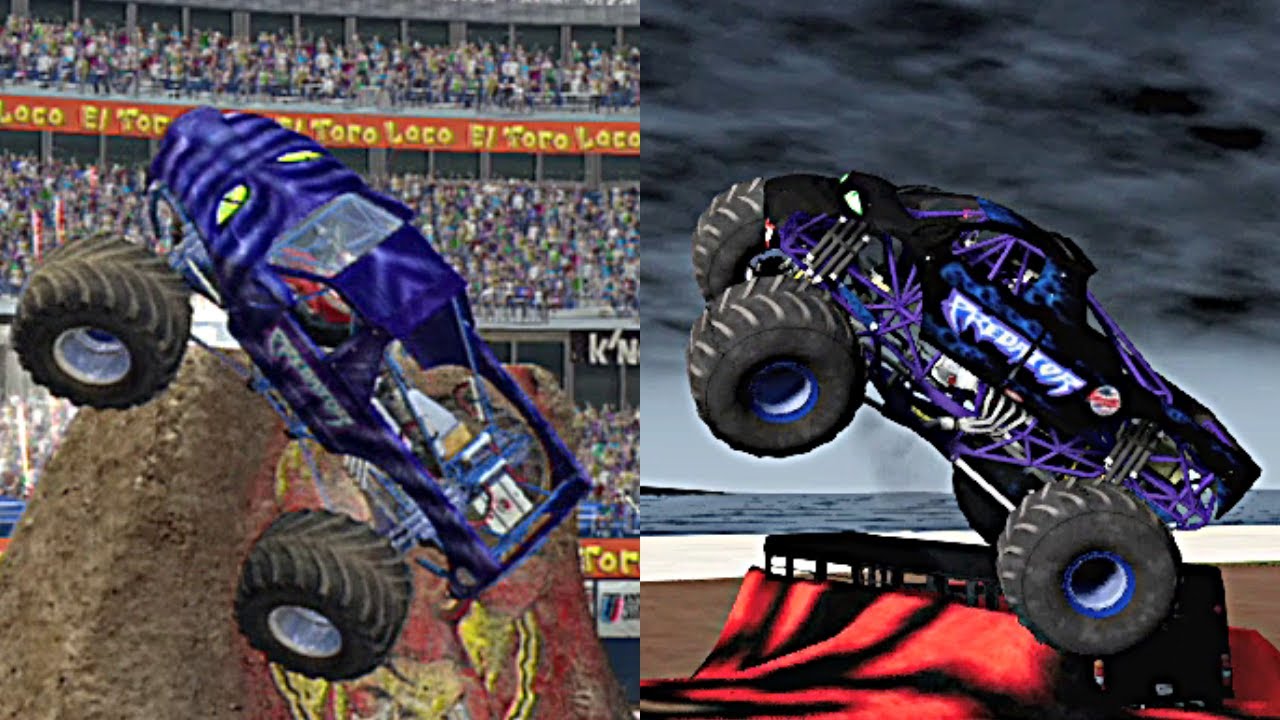 PREDATOR BEST Freestyle Moments in Monster Jam Games - YouTube