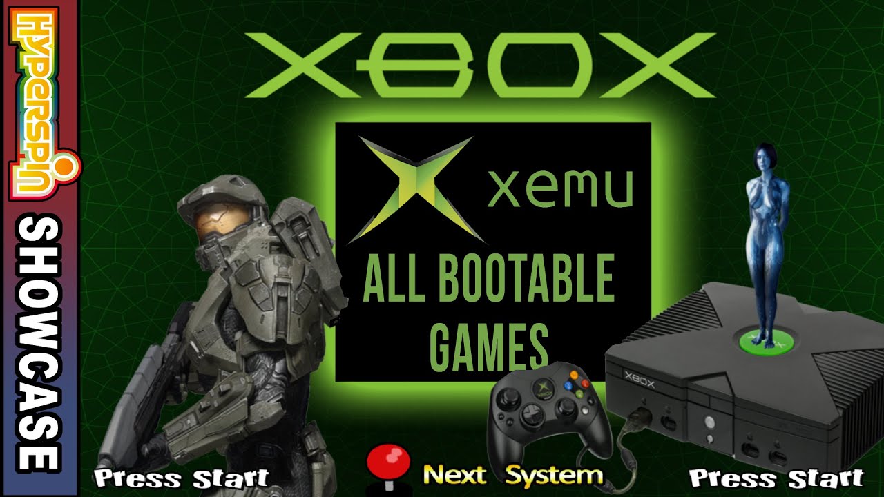 HyperSpin Showcase: Microsoft Xbox (XEMU Bootable Games) - YouTube
