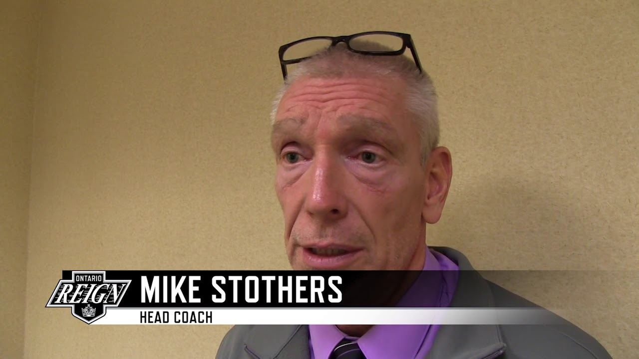 Ontario Reign - Mike Stothers - Postgame 10/27/17 - YouTube