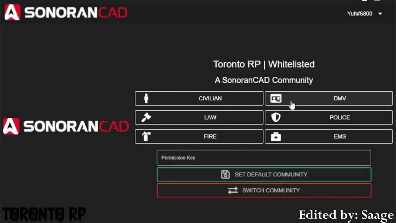Toronto RP | How to use our Sonoran CAD - YouTube