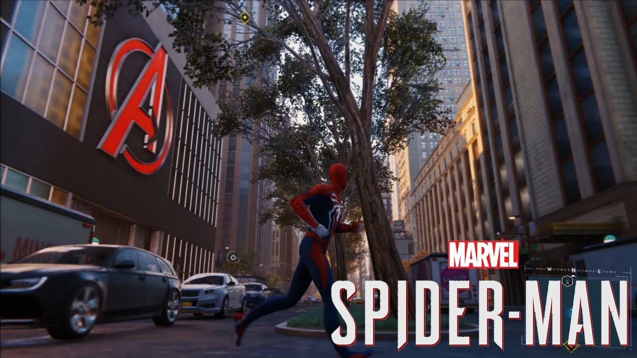 MARVEL'S SPIDER-MAN - Avengers Tower Climbing Up & Fall | PS4 Gameplay ...