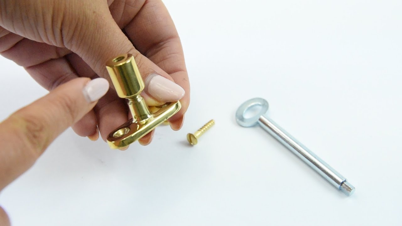 K2923 - Lockable Pin for Casement Stay - YouTube