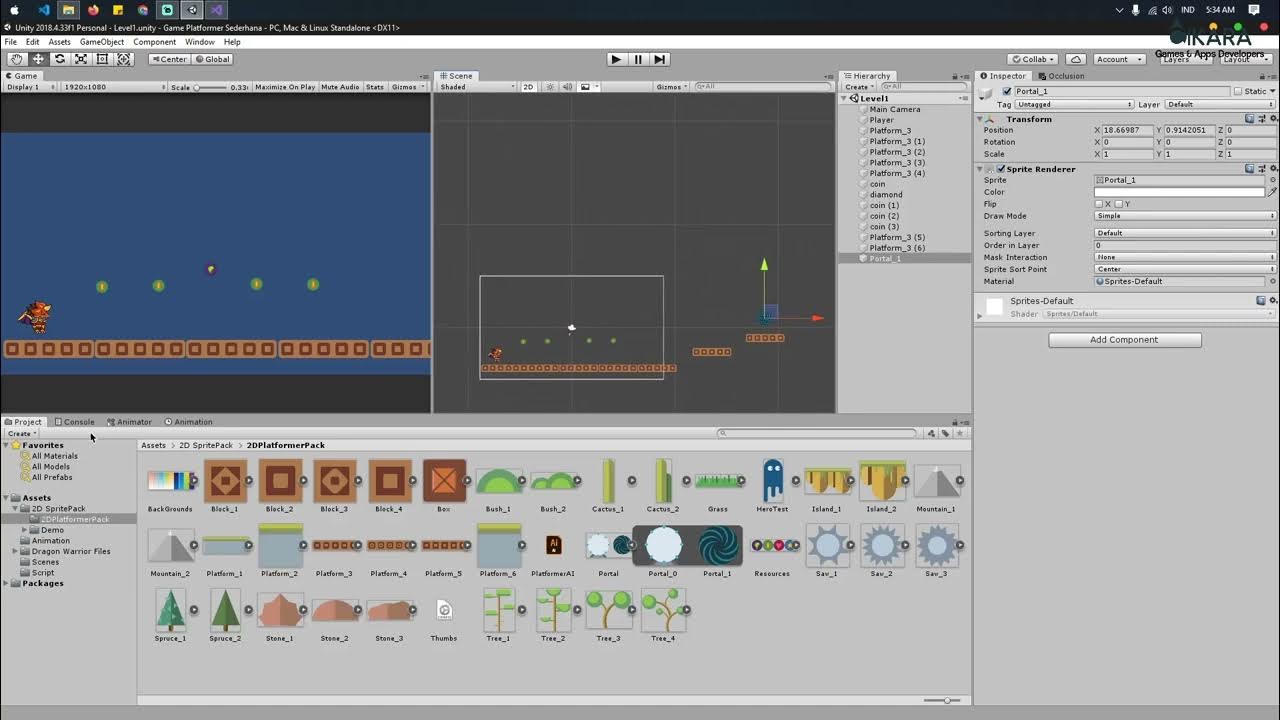 #2 Membuat Game Platformer di Unity3D Part 2 - Sistem Collider dan Contoh Kasusnya | # ...