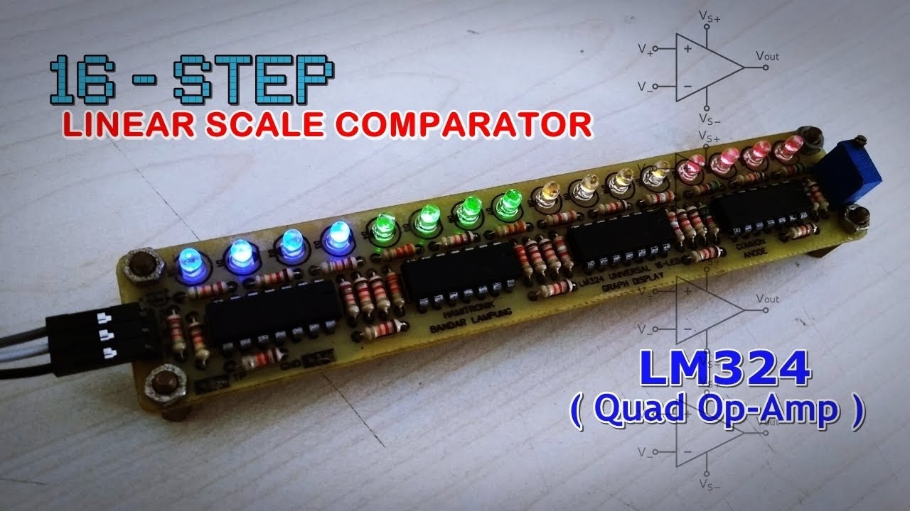 HAMITRONIK - 16 Step Linear Comparator LM324 - YouTube