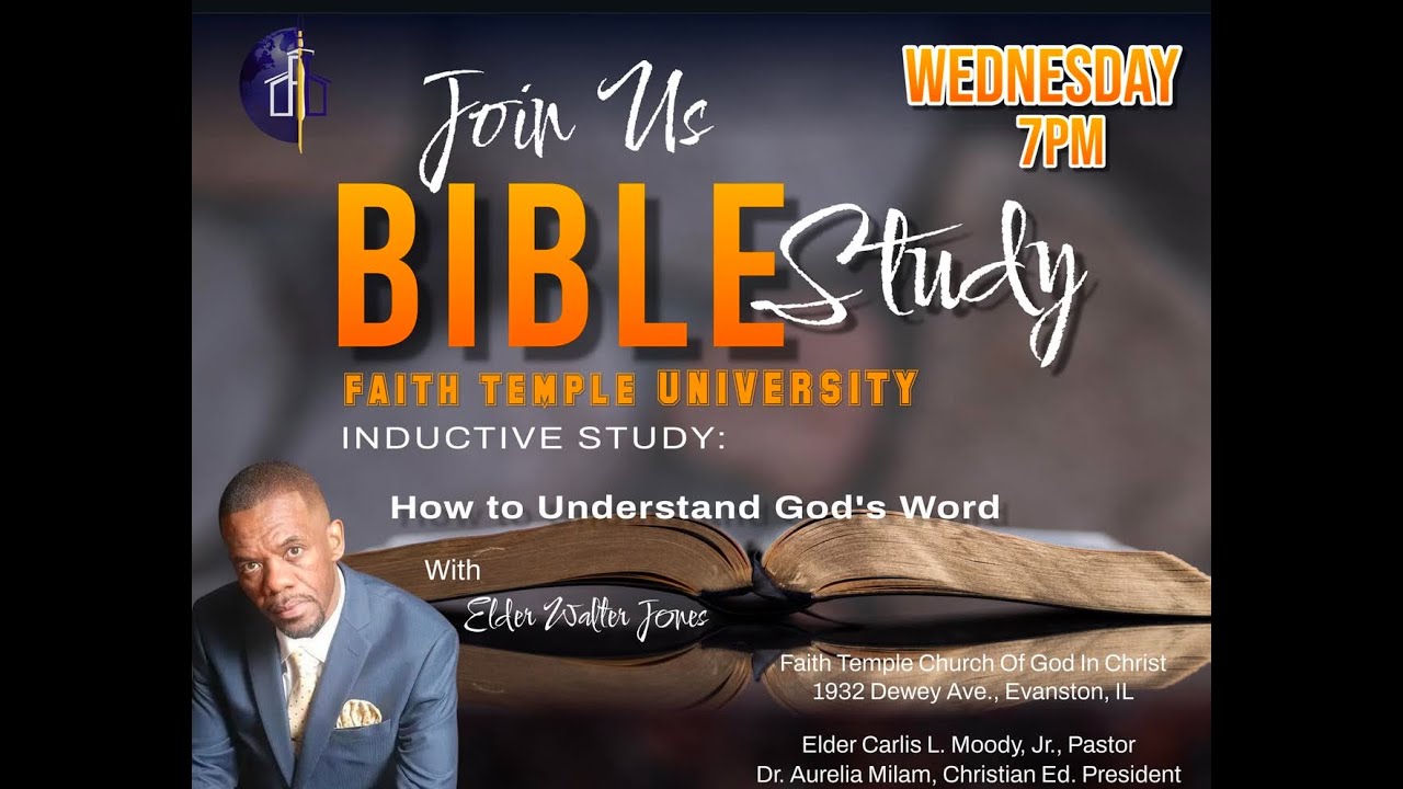 Bible Study recap week 1 with Elder Walter Jones - YouTube