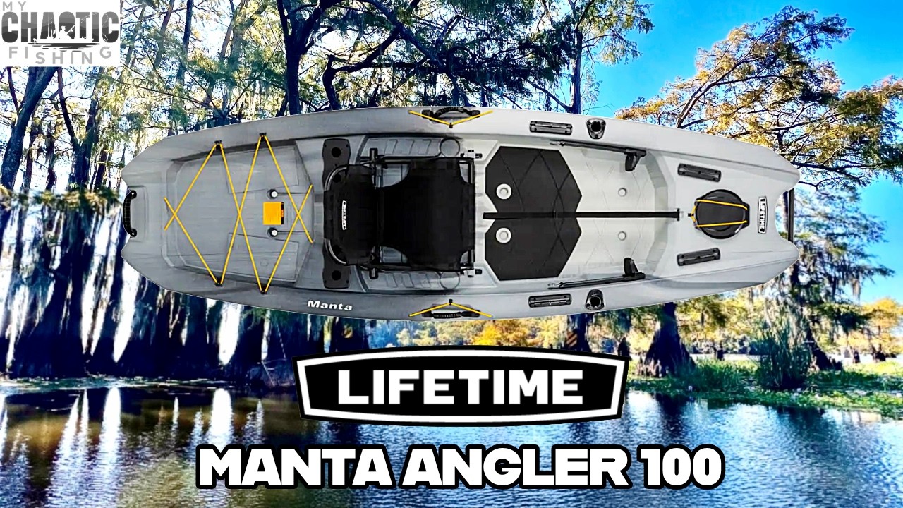 FIRST LOOK! Lifetime Manta angler 100 fishing kayak BRAND NEW! - YouTube