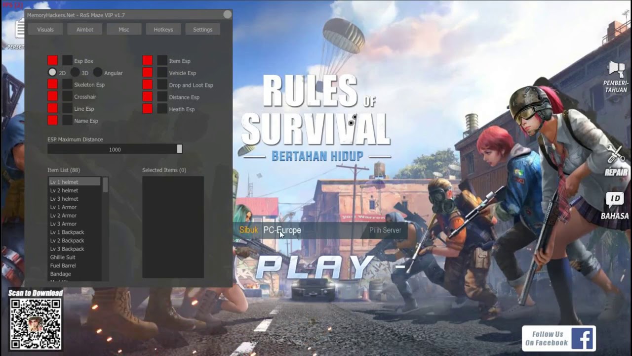 ROS Cheat VIP MEMORYHACKERS Fixed Feature 20 Mei New - YouTube
