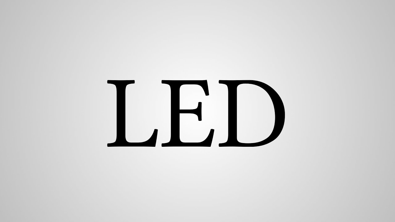 What Does LED Stand For YouTube