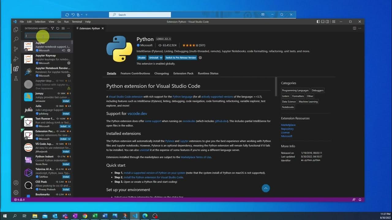 Set up VSCode to work with Python - YouTube