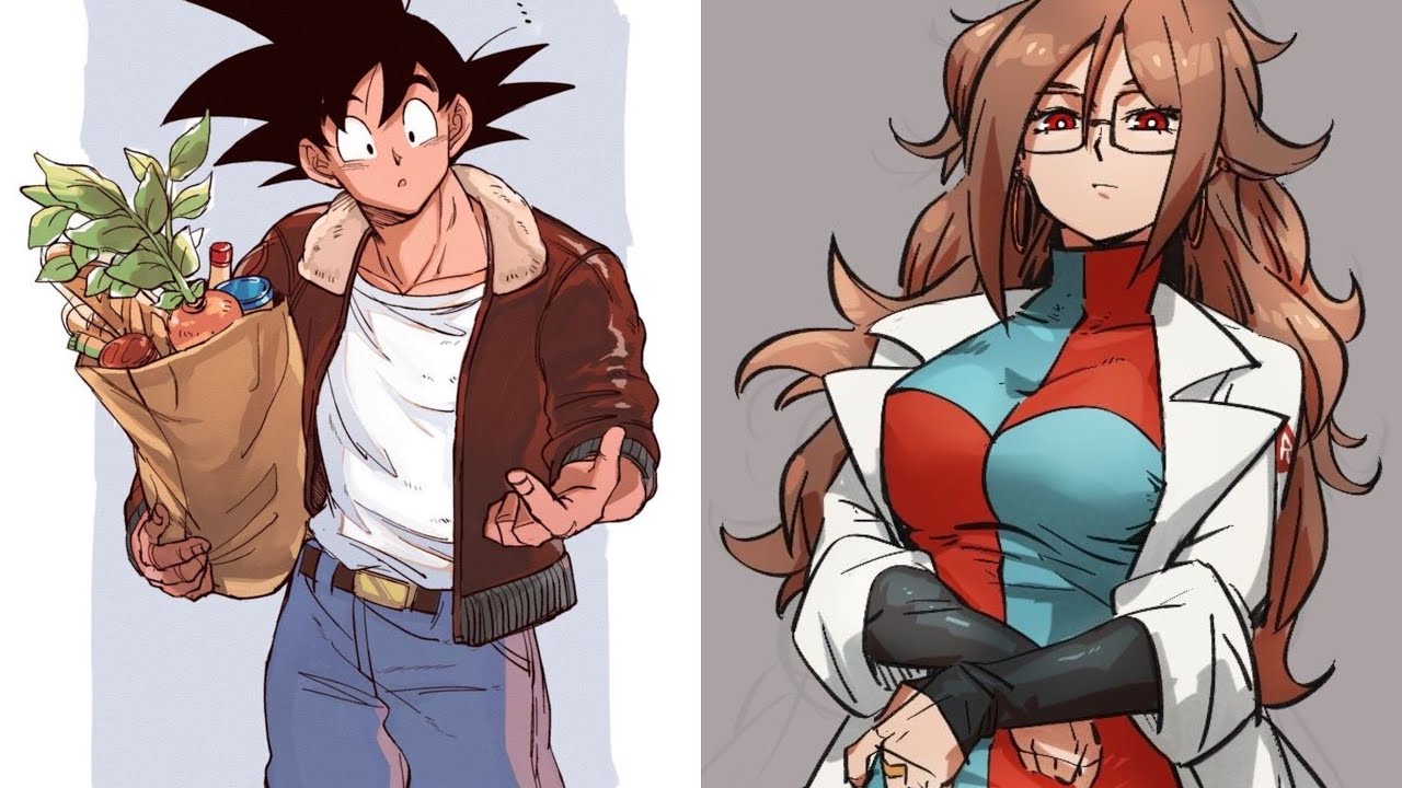 Goku and Android 21 In Love | Goku x 21 | Part 10 - YouTube