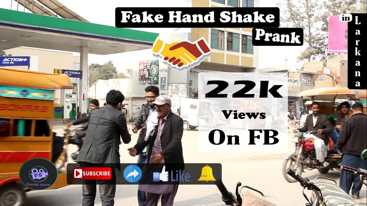 Fake Hand Shake Prank (1st Time Ever in Larkana) - YouTube
