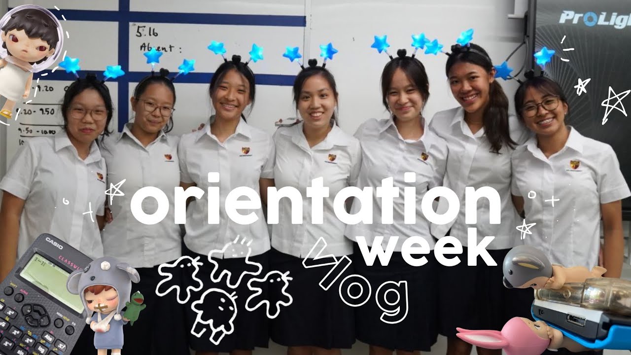 JC orientation week!! 💙💛 ️ First day of school + outing with friends 😋 ...