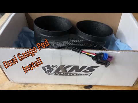 KNS Customs Dual Gauge Pod Install - YouTube