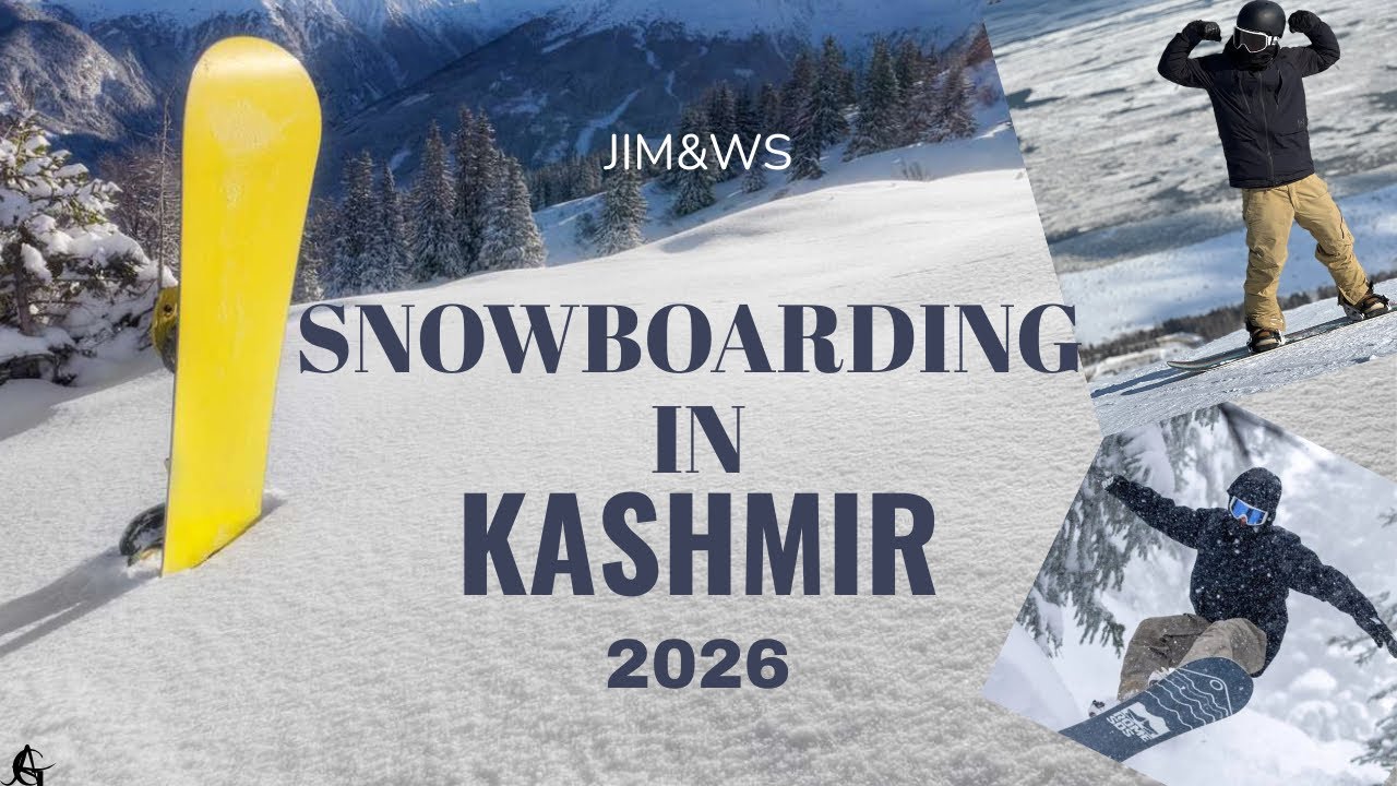 Snowboarding In Kashmir . #snowboarding #gulmargkashmir - YouTube