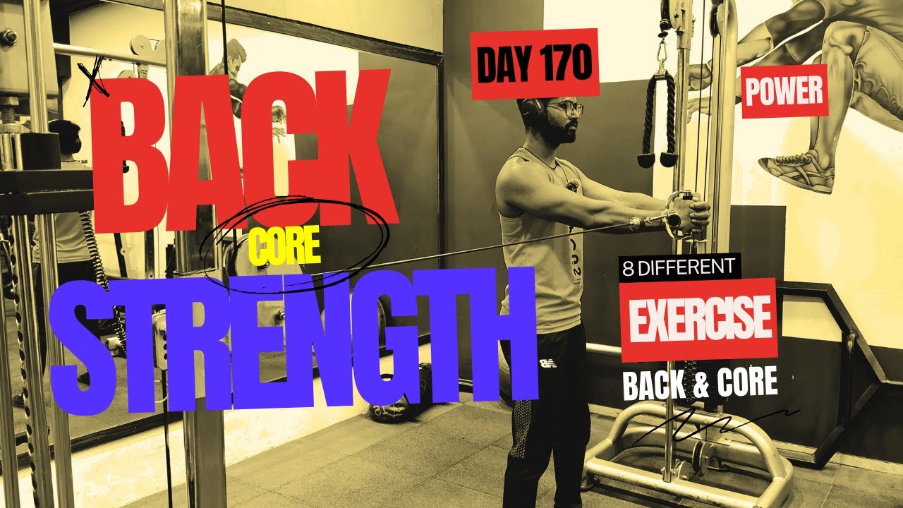 DAY 170 | Back + Core | Motivation Strength Workout Training | Beginner ...
