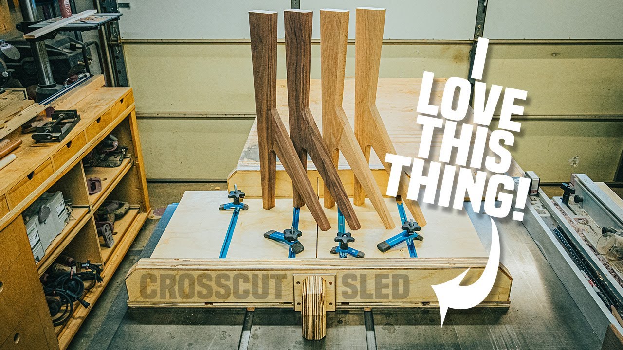 Crosscut Sled // Workshop Upgrade - YouTube