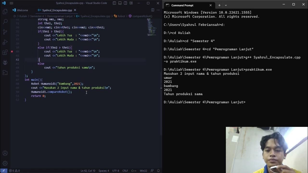 OOP Encapsulation (Pemrograman Lanjut C++) - YouTube