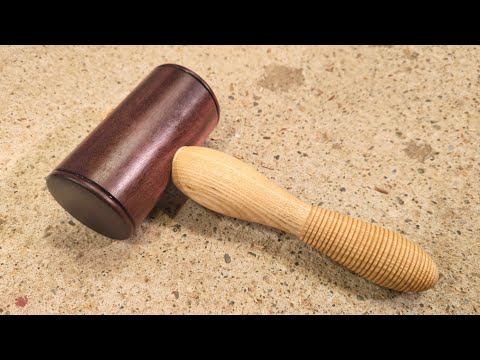 Making Wooden Mallet On The LATHE