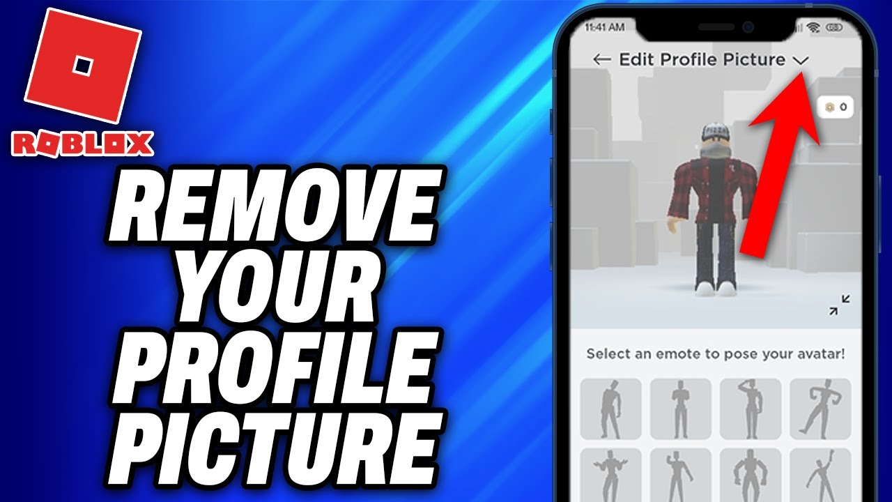 How To Remove Your Profile Picture on Roblox - Easy Fix - YouTube