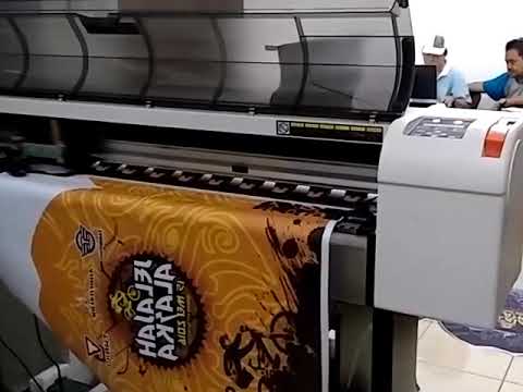 Mutoh RJ900X 44inch Wide format Inkjet Printer for sportswear printing - YouTube