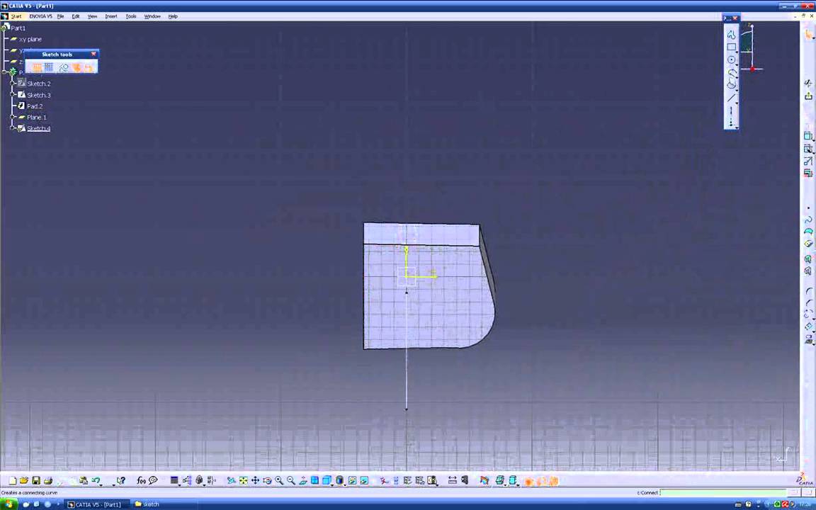 Extrude function in CATIA - YouTube