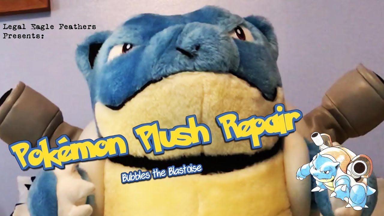 Pokémon Plush Repair — Bubbles the Blastoise - YouTube