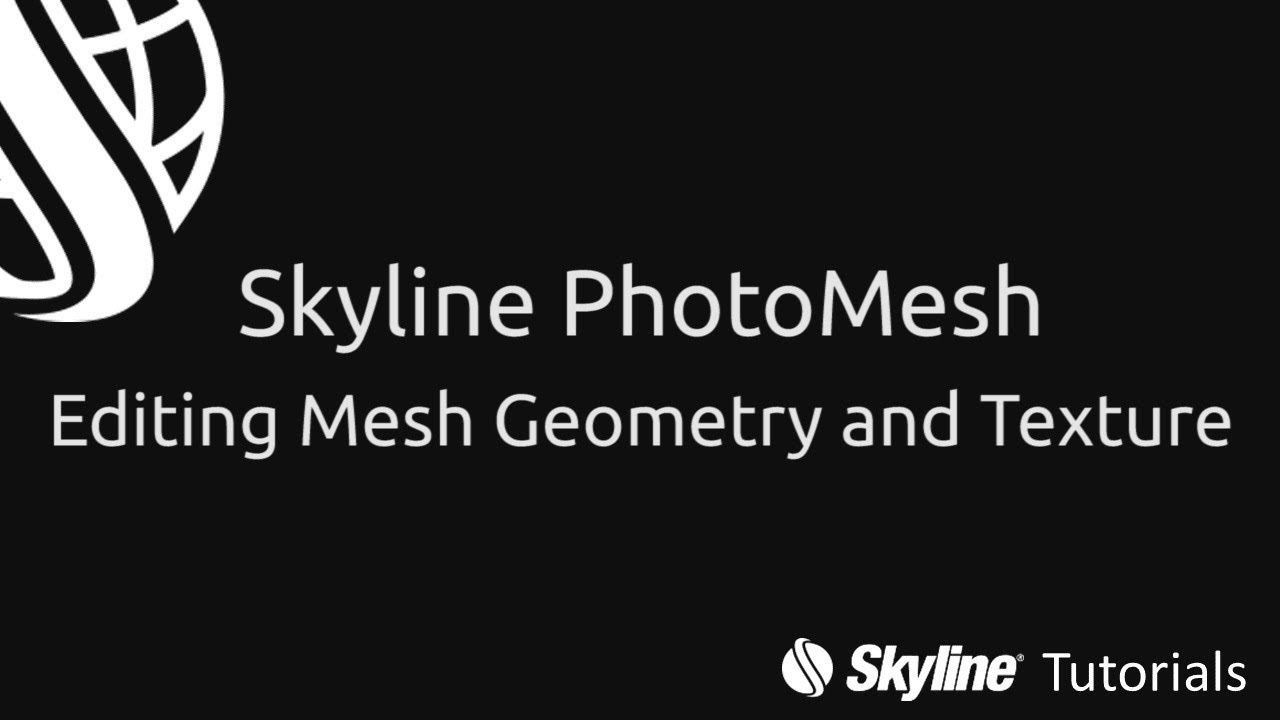 PhotoMesh Tutorials #5: Editing Mesh Geometry and Texture - YouTube