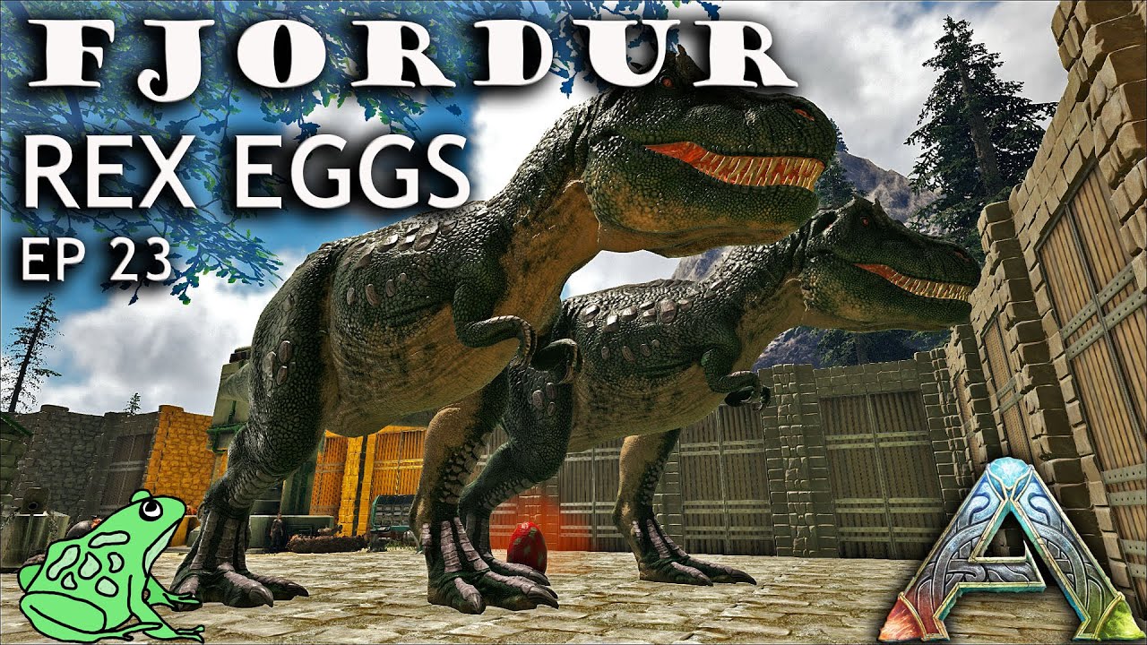 Rex Breeding - Ark Fjordur Ep 23 - Ark Survival Evolved Gameplay - YouTube