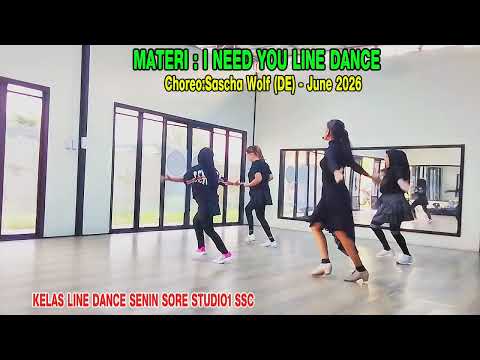 I NEED YOU // LINE DANCE // TUTORIAL LINE DANCE //