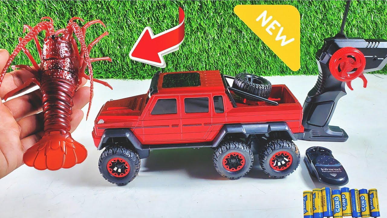 1:16 Scale R/C UUNBOXING CrawFish 3Channel Mocha off-road vehicle Six ...