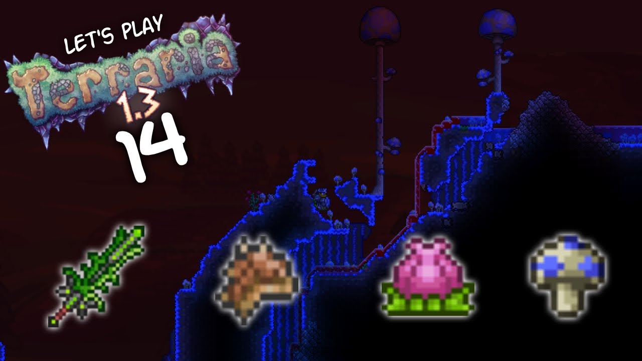 Let's Play Terraria! 14 | Chlorophyte Upgrades, Plantera Bulb, Blue ...