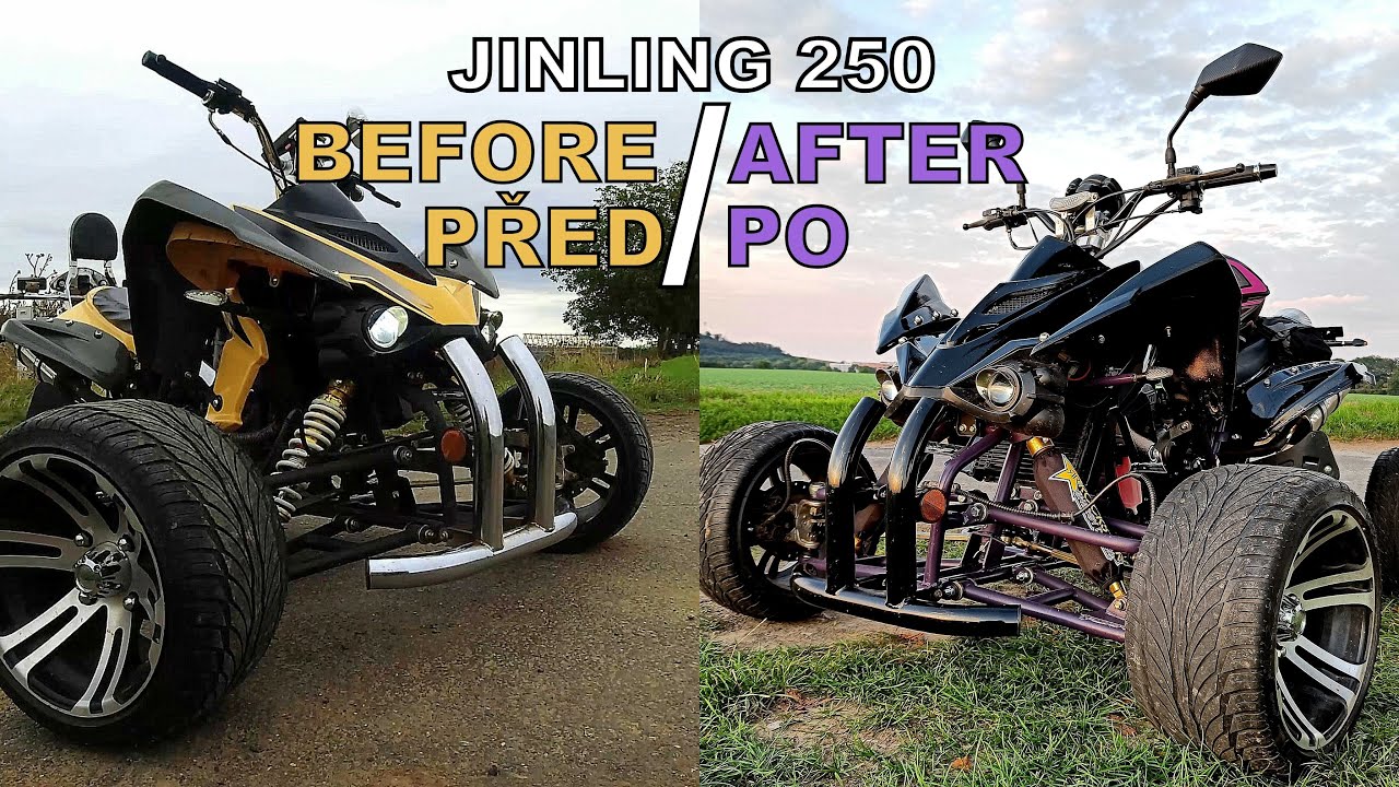 Jinling 250 QUAD - BEFORE and AFTER / PŘED a PO - YouTube