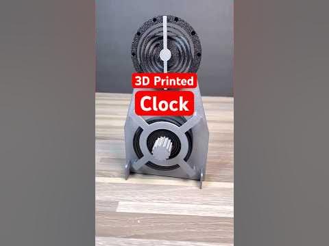 Fully 3D Printed Clock! - YouTube