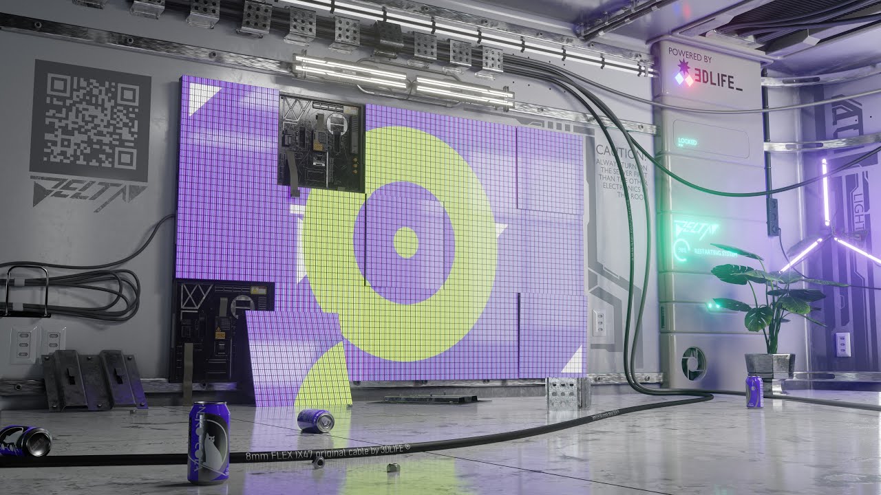 DELTA - Modular screens using Blender's real time render - YouTube