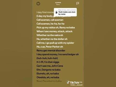 Azaman lyrics - YouTube