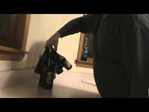 The One-Handed Beer Bottle Pick-Up Game - YouTube