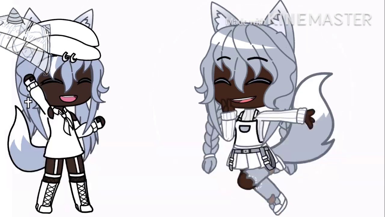 gacha club silver fox and gacha life silver fox. - YouTube