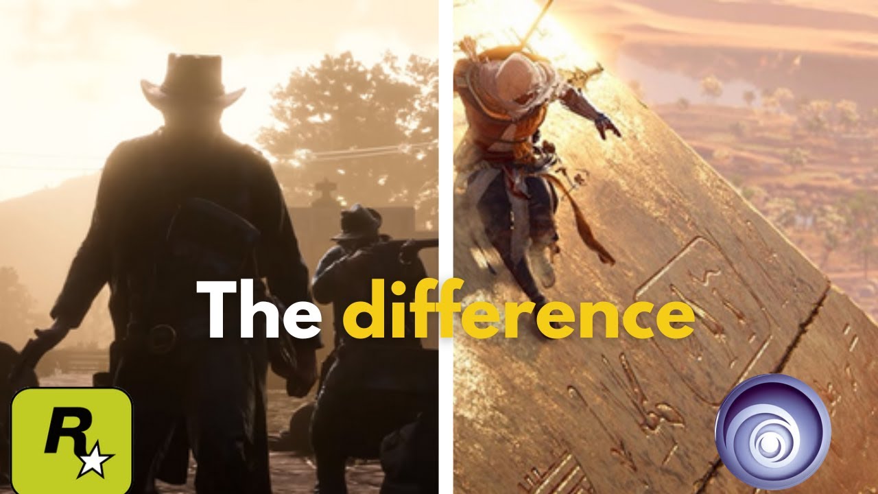 The Difference Between Rockstar Games and Ubisoft Games... - YouTube