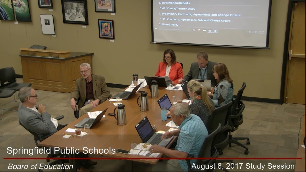 August 8, 2017 Springfield Public Schools Board of Education - YouTube
