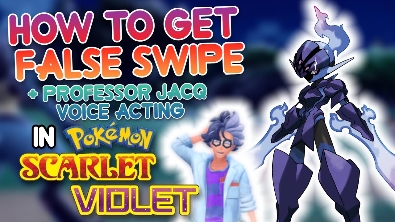 How To get False Swipe TM57 in Pokémon Scarlet And Violet + Professor ...