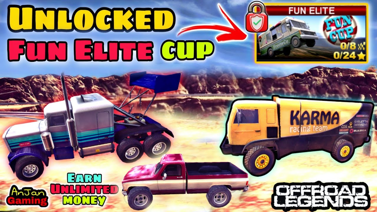 Offroad Legends Fun Elite Cup Unlocked🎁😍|| OffRoad Legends Earn ...
