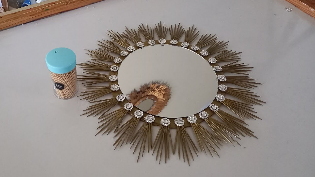 How to use toothpicks to make awesome crafts/ toothpick DIY wall decor ...