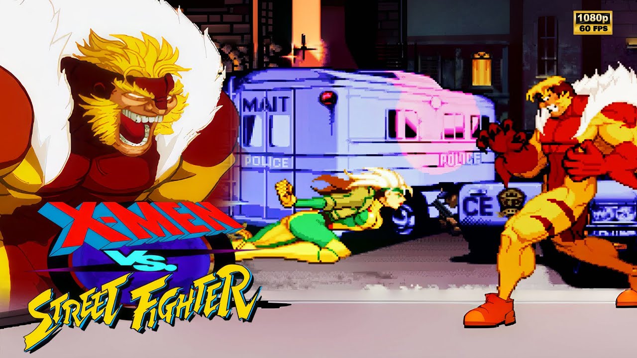 X-Men Vs Street Fighter | Sabretooth (Arcade/1997) 1080P 60FPS - YouTube