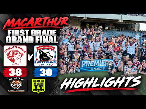 2026 Macarthur Rugby League 1st Grade Grand Final Highlights | Camden v Collegians