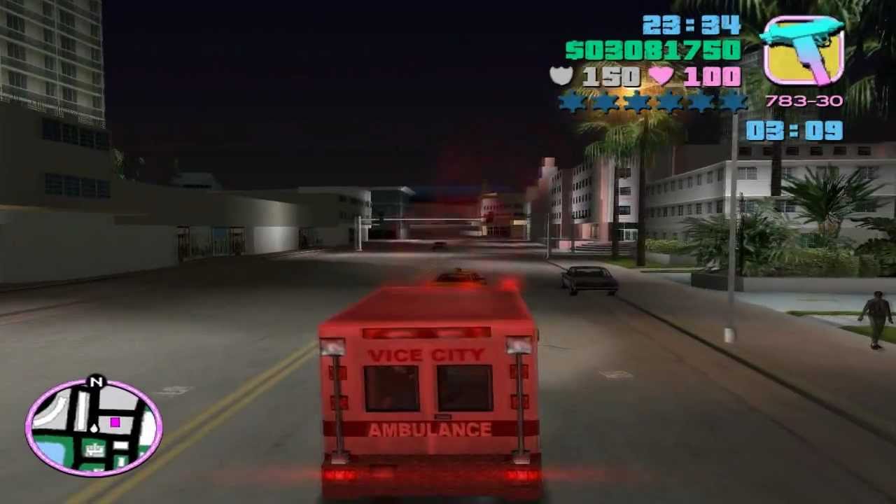 Grand Theft Auto: Vice City - Side-Mission - Paramedic - YouTube
