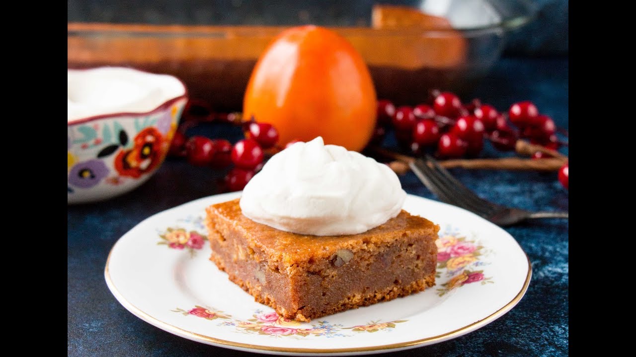 Persimmon Pudding Recipe - YouTube