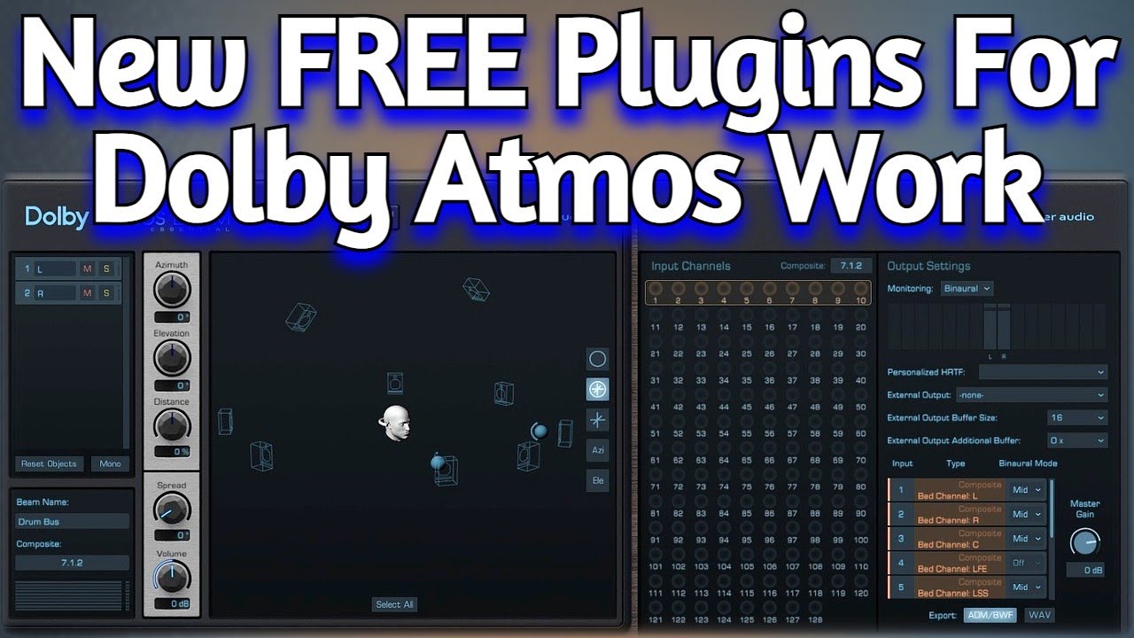 New FREE VST Plugins For Dolby Atmos & 3D Audio - Dolby Atmos Composer ...