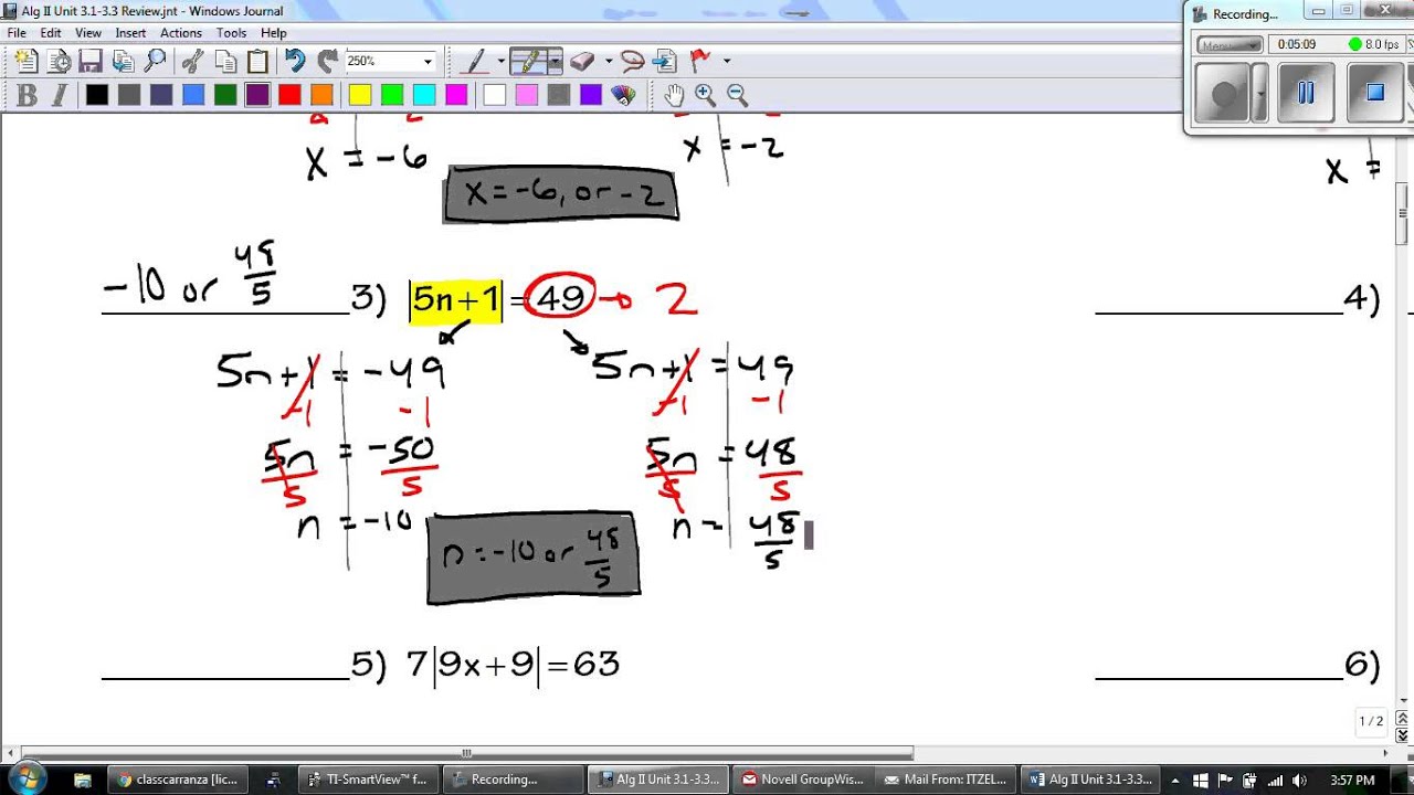 AT Algebra II Unit 3.1-3.3 Review - Video 1 - YouTube